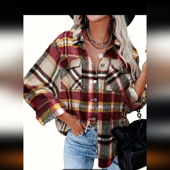 Jackets & Coats | Womens Plaid Shacket | Poshmark